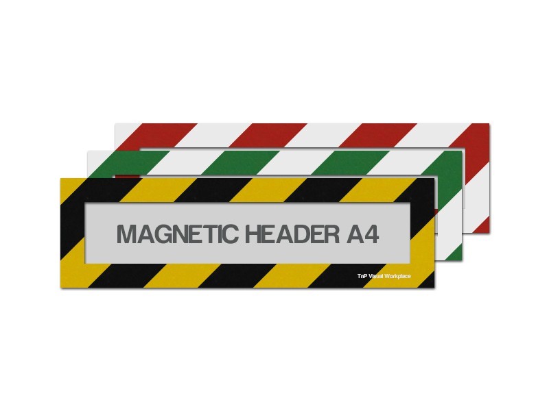 Magnetic window A4 headers (mixed colours) - TnP Visual Workplace