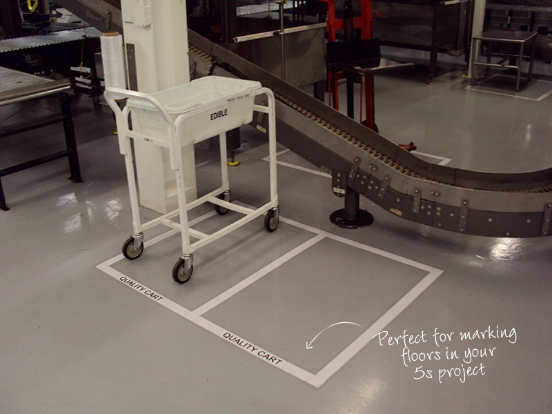 Floor marking tape (solid) - TnP Visual Workplace