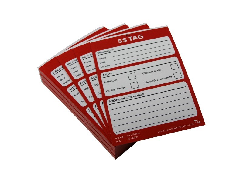 5S Tags (labels) - TnP Visual Workplace