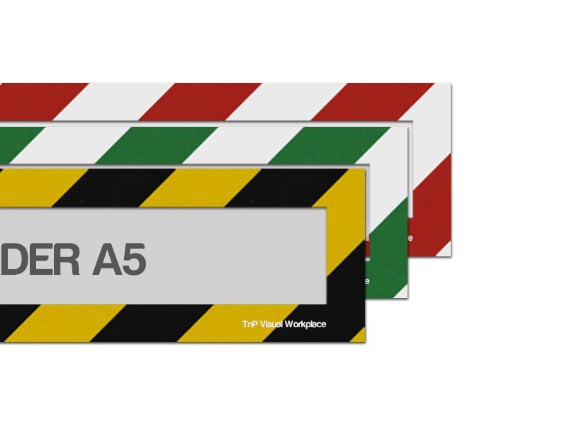 Magnetic window A5 headers (mixed colours) - TnP Visual Workplace
