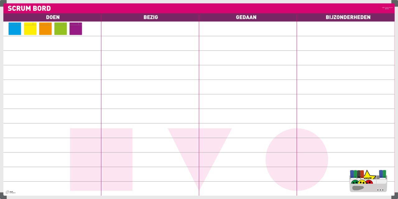 Scrumboard Example LVO 120x240cm - TnP Visual Workplace Scrumboard Example LVO 120x240cm - TnP Visual Workplace