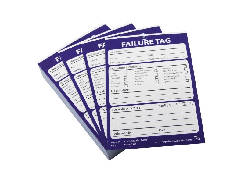 5S Failure Tag - TnP Visual Workplace