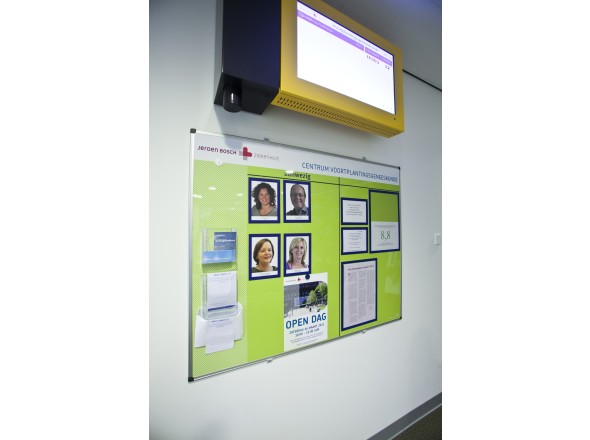 Personnel board | Example 1 (120x240cm) - TnP Visual Workplace