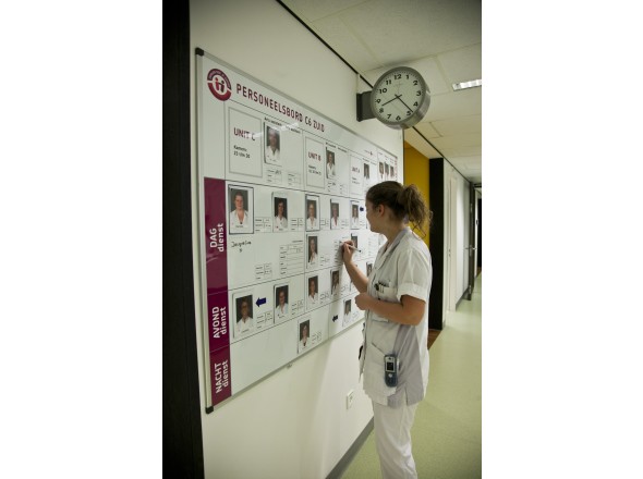 Personnel board | Example 1 (120x240cm) - TnP Visual Workplace