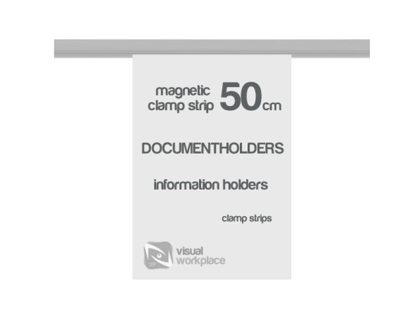 Magnetic clamp strip - TnP Visual Workplace