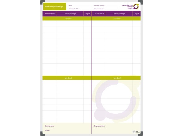 Planning board | Example SKB (90x120cm) - TnP Visual Workplace Planning board | Example SKB (90x120cm) - TnP Visual Workplace