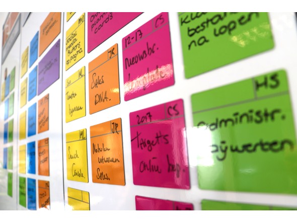 Scrum whiteboard magnet (gray) - TnP Visual Workplace