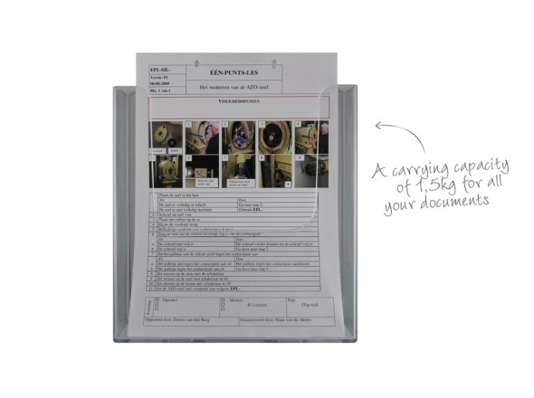 Magnetic leaflet holder A4 - portrait - TnP Visual Workplace